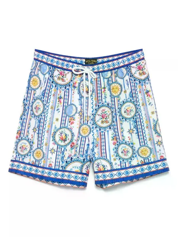 Camilla Tiles Darls Swim Shorts - White