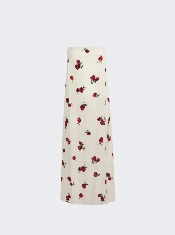 Khaite Sicily Slip Dress - Cream