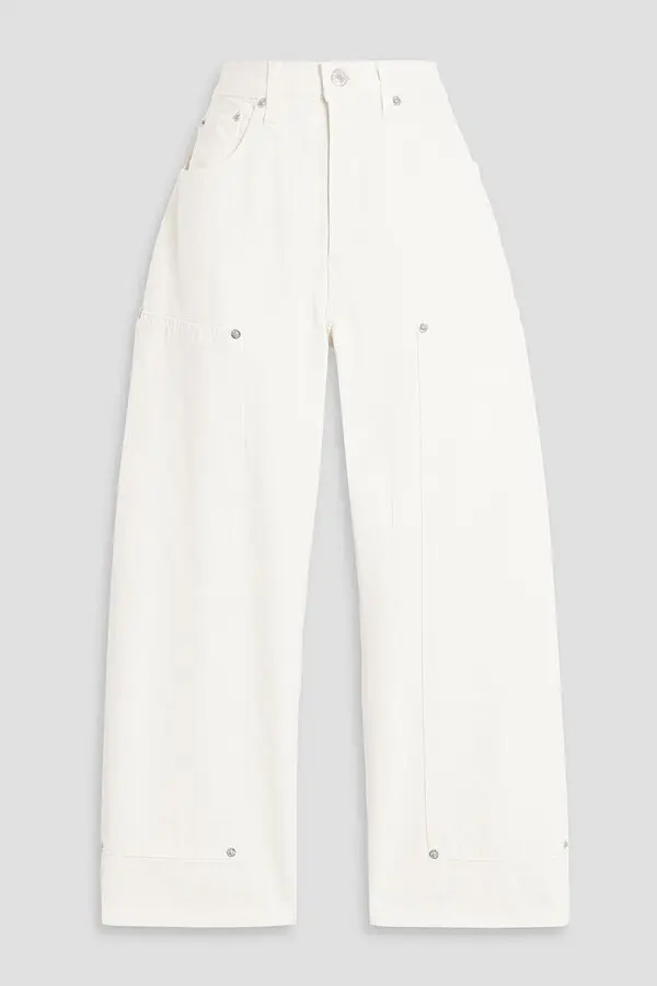 RE/DONE The Shortie Cropped High-rise Cargo Jeans
