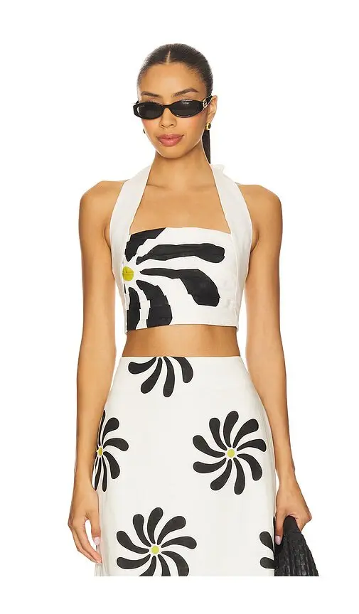 CALA DE LA CRUZ Fiji Top - Riviera Ivory