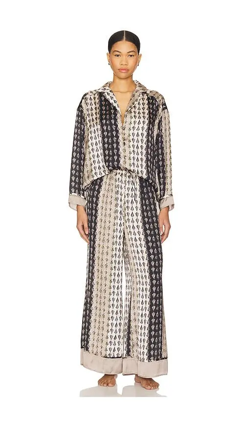 Free People X Intimately Fp Dreamy Days Pajama Set In In Neutral - Neutral Combo