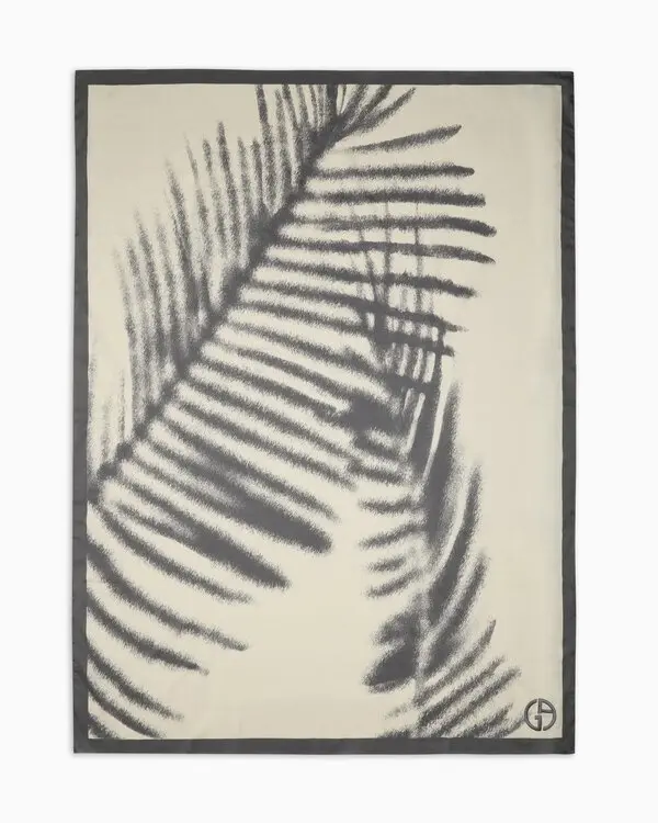 Giorgio Armani Printed Cotton Stole - Patterned