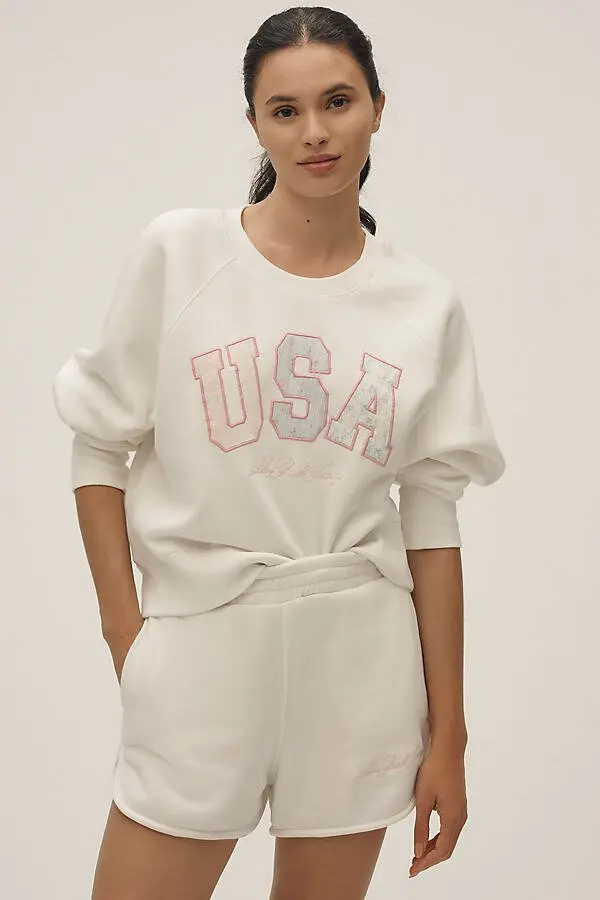 LoveShackFancy Stella Pullover Sweatshirt
