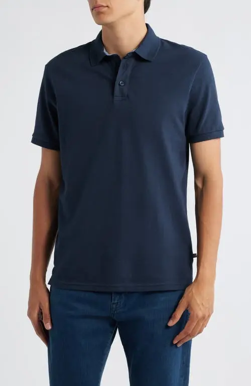 MAVI Stretch Cotton Polo - Outer Space