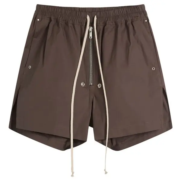 Rick Owens Heavy Cotton Poplin Bela Boxers - Dark Dust