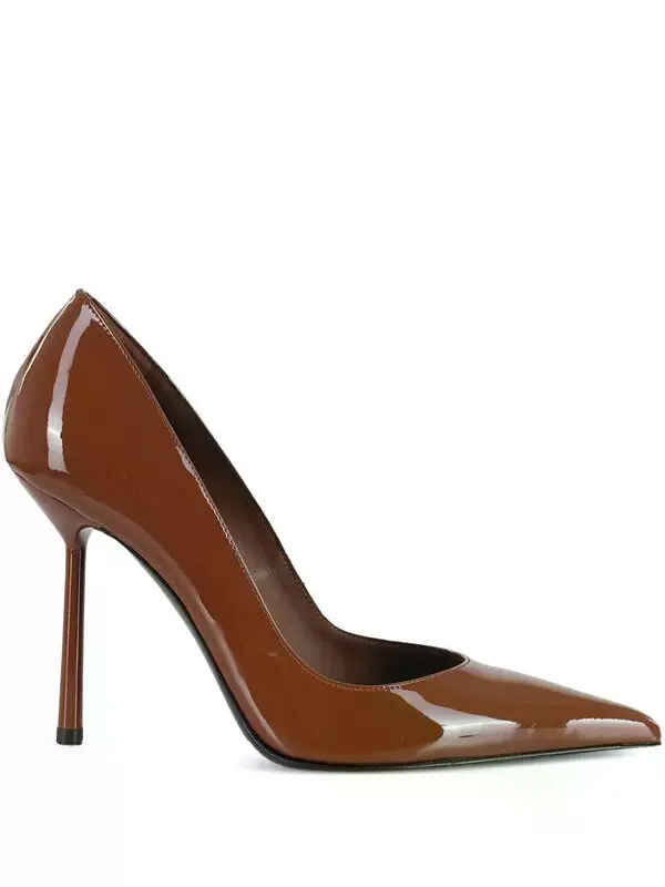 LE SILLA Pointed-toe Patent-leather Pumps
