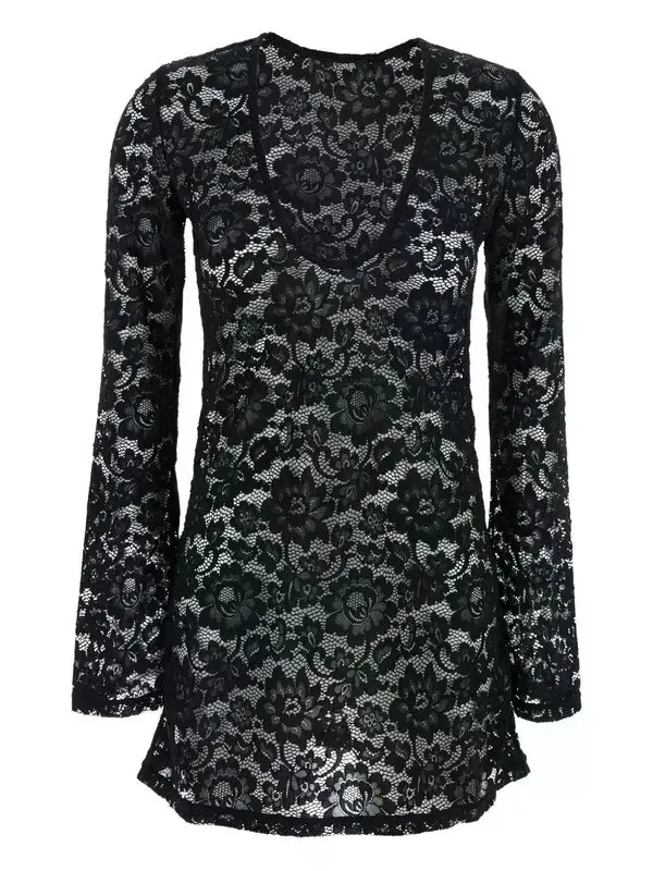 VENUJA Floral-lace Mini Dress