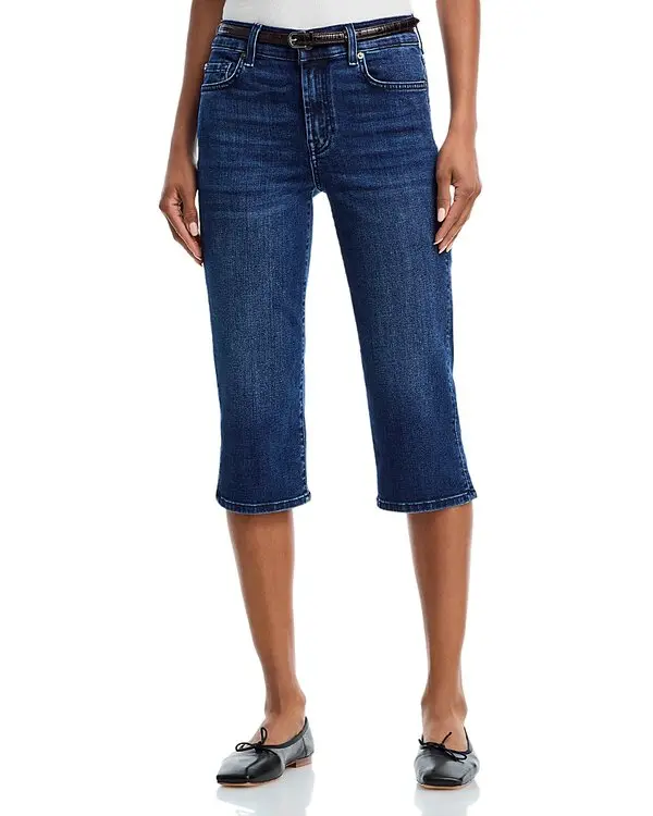 7 For All Mankind High-rise Cropped Slim Jeans