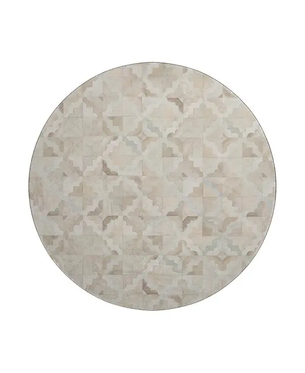 DALYN RUG COMPANY Dalyn Bozeman Bm8 Round Area Rug, 8' X 8 - Linen