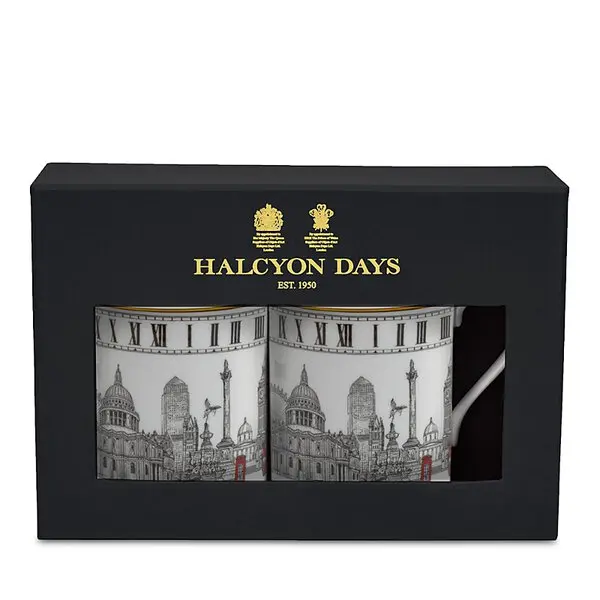 Halcyon Days The London Icons & Windsor Castle Mugs, Set Of 2