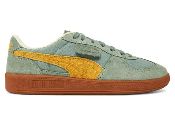 PUMA Palermo Weatheredin Sneakers - Green Moon/sunny Yellow