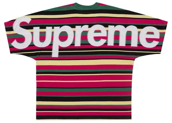 Supreme Intarsia Short Sleeve Top - Stripe