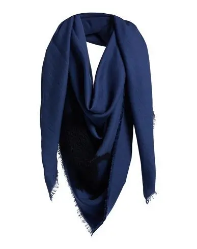 Chloé Scarf Wool, Silk - Navy