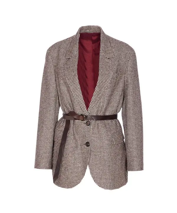 Brunello Cucinelli Prince Of Wales Motif Jacket
