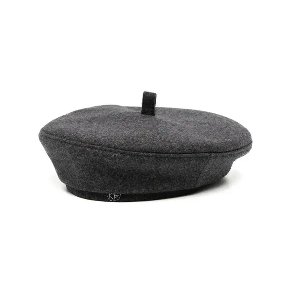 Ruslan Baginskiy Embroidered Beret - Grey