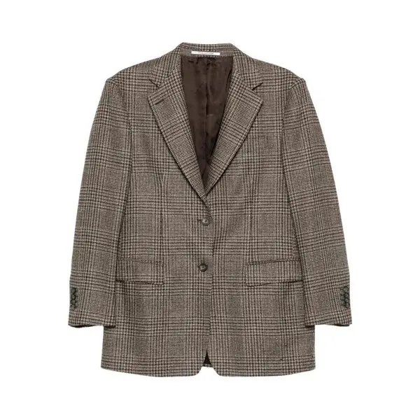 Tagliatore Checked Blazer - Brown