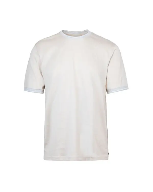 Eleventy T-shirts - Sabbia, Grigio Chiaro E Bianco