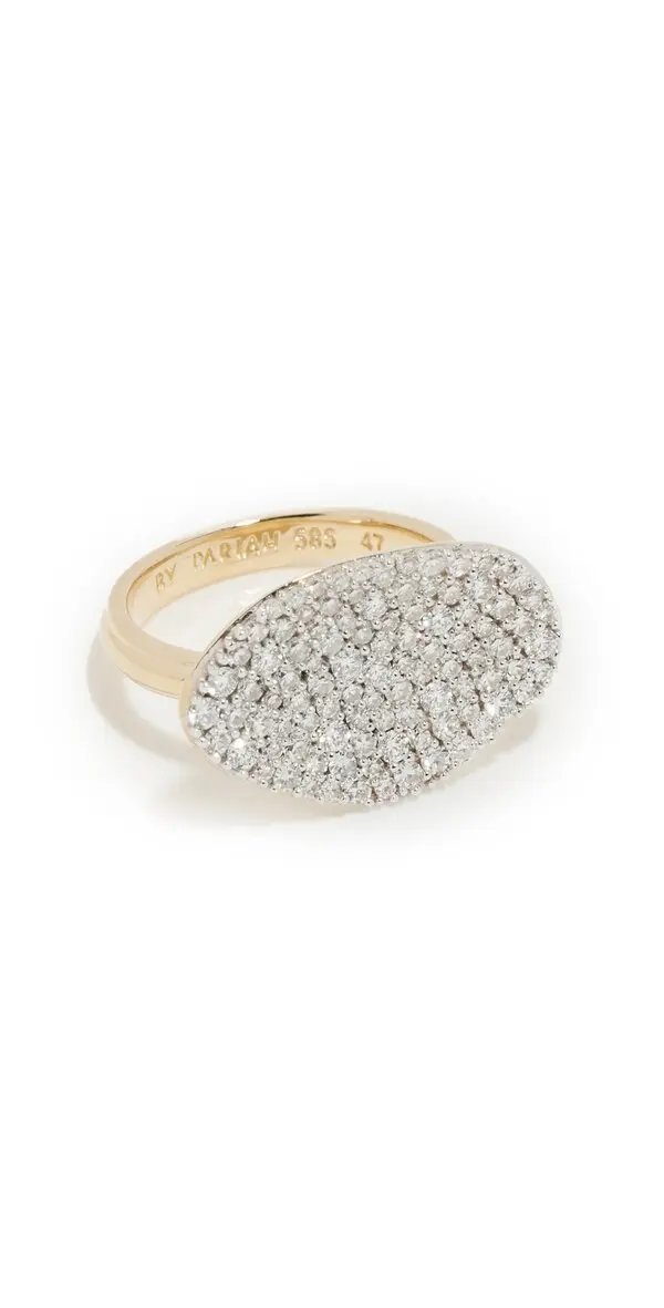 BY PARIAH Diamond Cluster Pinky Ring - Gold