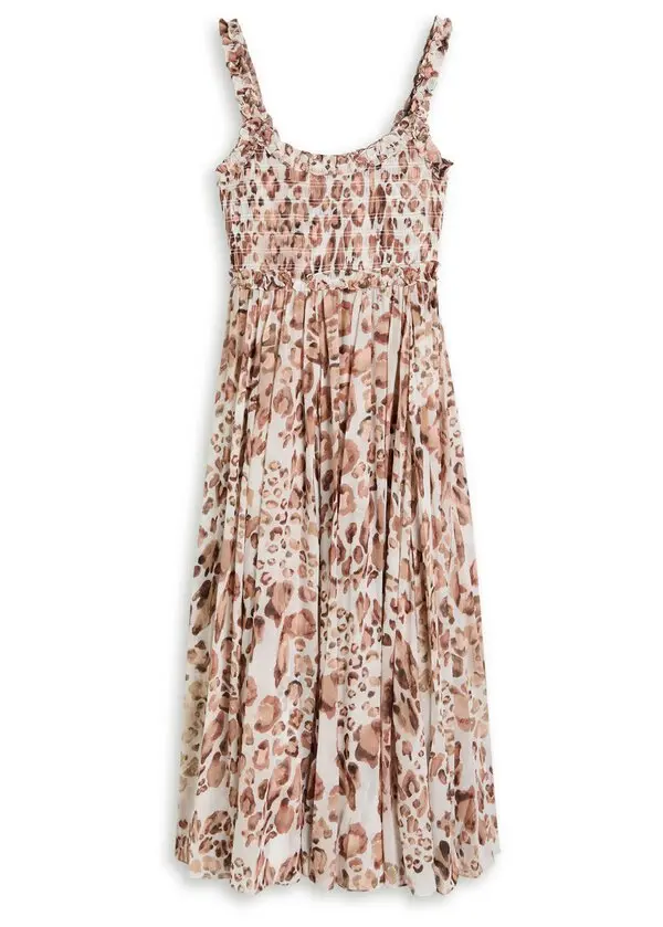 NEEDLE & THREAD Printed Chiffon Midi Dress