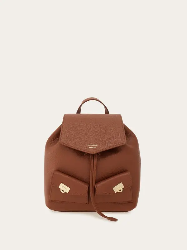 FERRAGAMO Mini Backpack - Brown