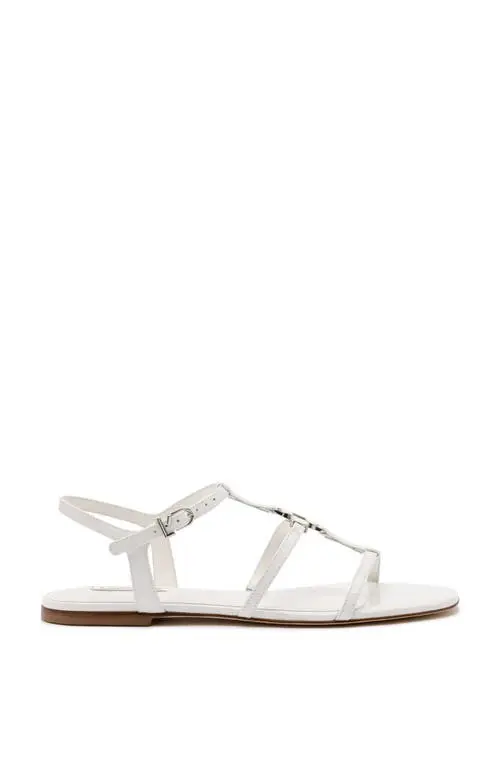 Larroude Hana Flat - White
