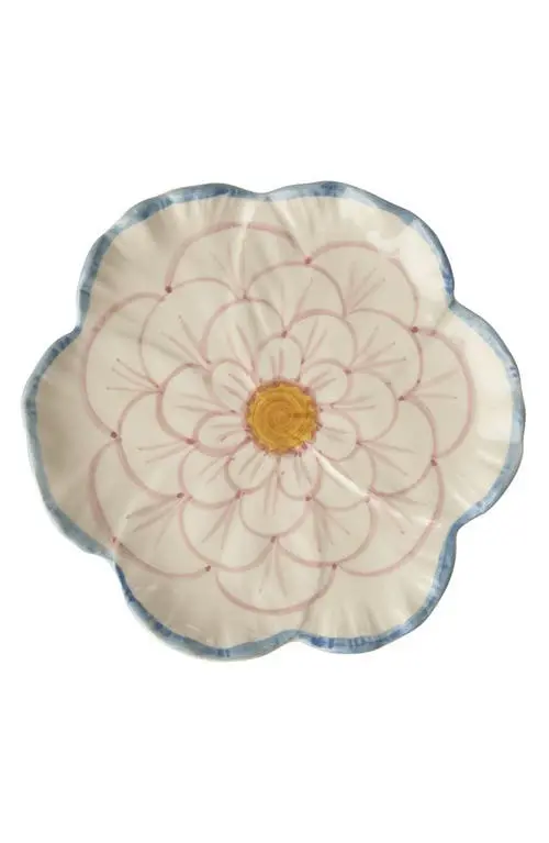 RICE BY RICE Set Of 4 Flower Shaped Side Plates