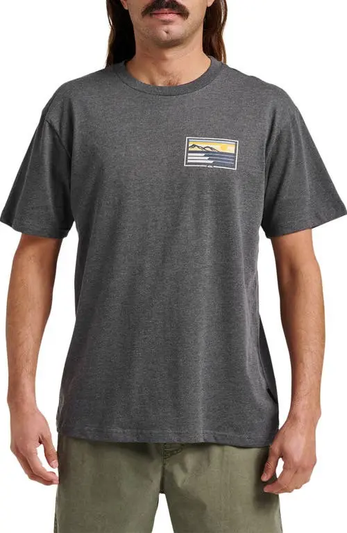 Quiksilver Coastal Vibes Graphic T-shirt - Charcoal Heather