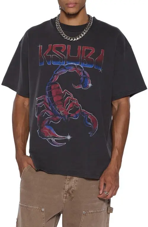 Ksubi Venom Ekcess Graphit T-shirt - Black