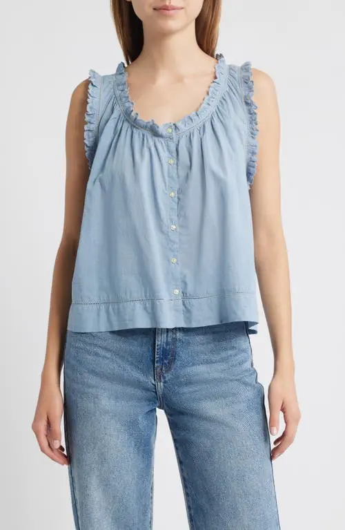 The Great. The Vignette Lace Sleeveless Top