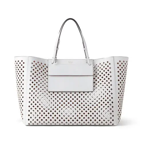 Mulberry Xl Perforated Leather Tote