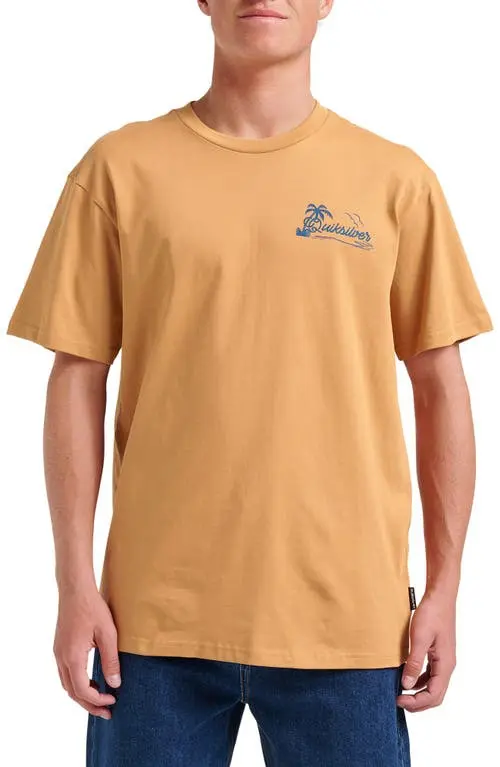 Quiksilver Island Vibin' Graphic T-shirt - Almond