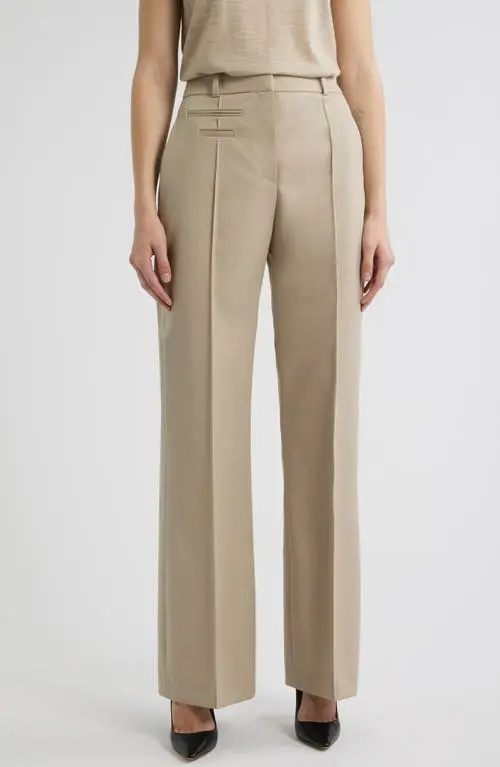Hugo Boss Talima Wool Wide-leg Trousers