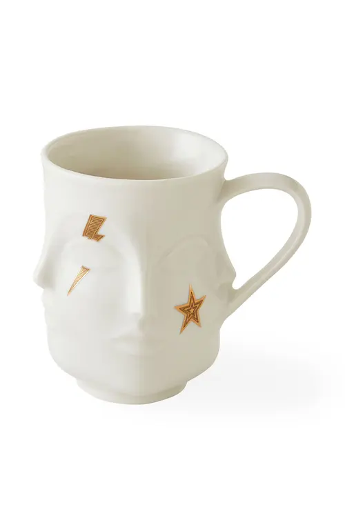 Jonathan Adler Gilded Dora Maar Mug - White / Gold