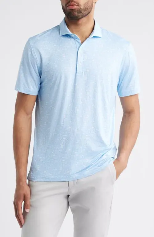 Johnnie-o Wine Mixer Libation Print Featherweight Performance Polo - Kona