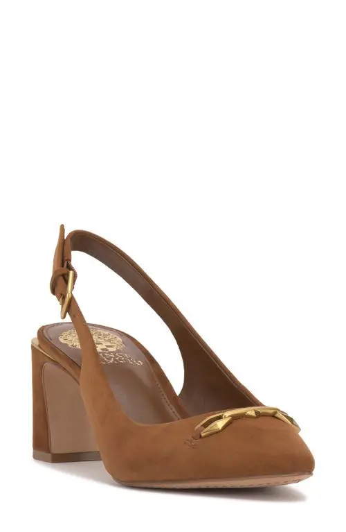 Vince Camuto Hamden Pointed Toe Slingback Pump - Burnt Sugar