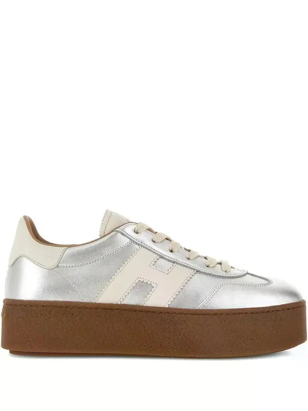 Hogan H698 Platform Sneakers - Silver