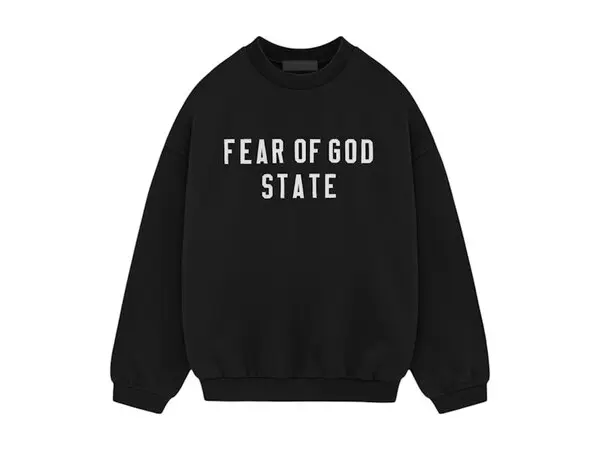 Fear Of God Heavy Fleece Crewneck Sweatshirt - Black