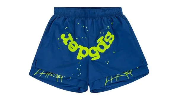 SP5DER Og Web Double Layer Shorts - Blue/green