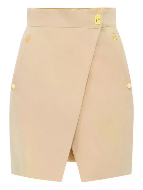 Elisabetta Franchi Wrap-front Utility Skirt