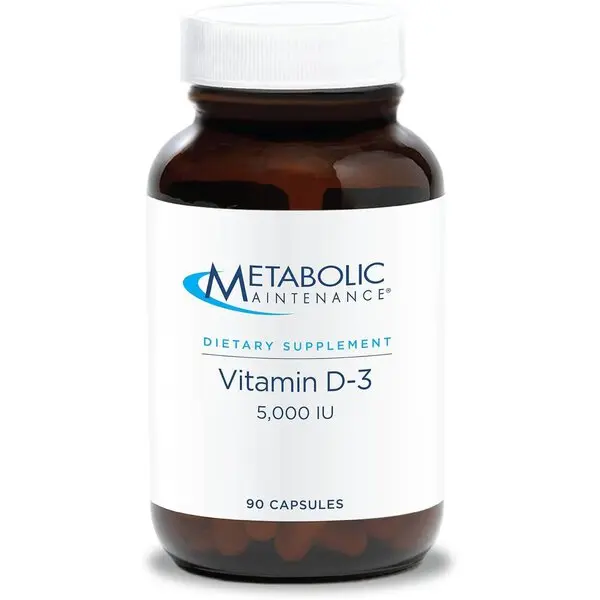 METABOLIC MAINTENANCE Vitamin D-3 5000 Iu 90 Capsules