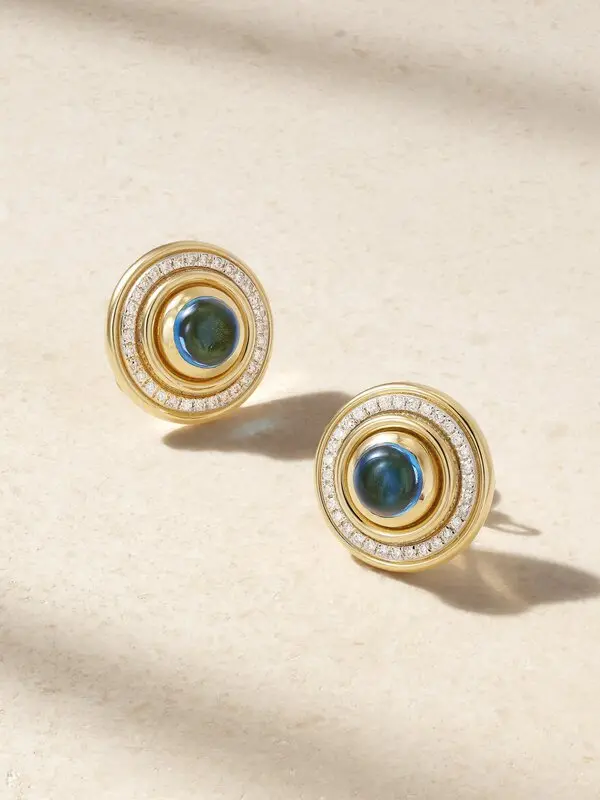 L’ATELIER NAWBAR Mimette Topaz And Diamond Earrings