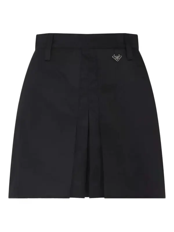 Prada Pleated Panel Skirt - F0002 Nero