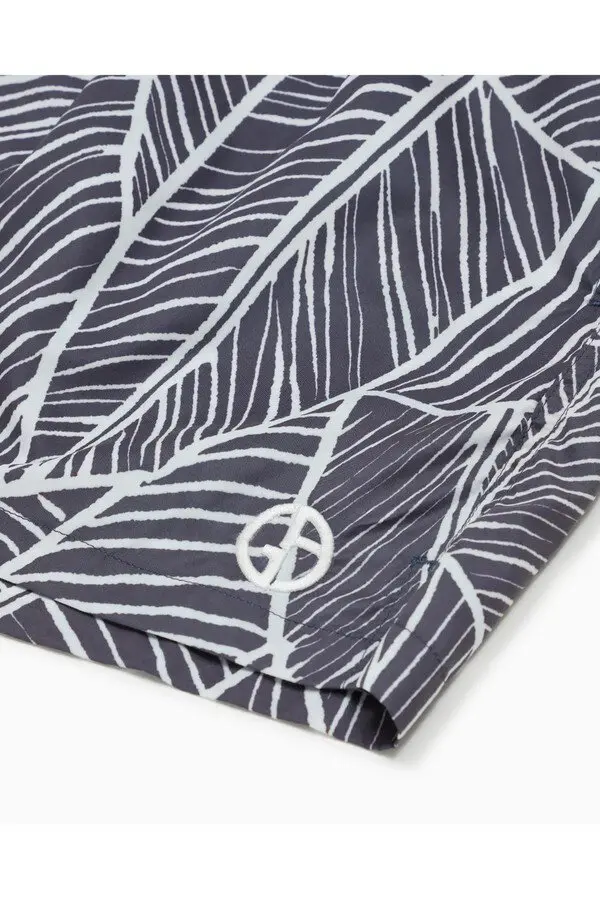 Giorgio Armani Printed Swim Trunks - White