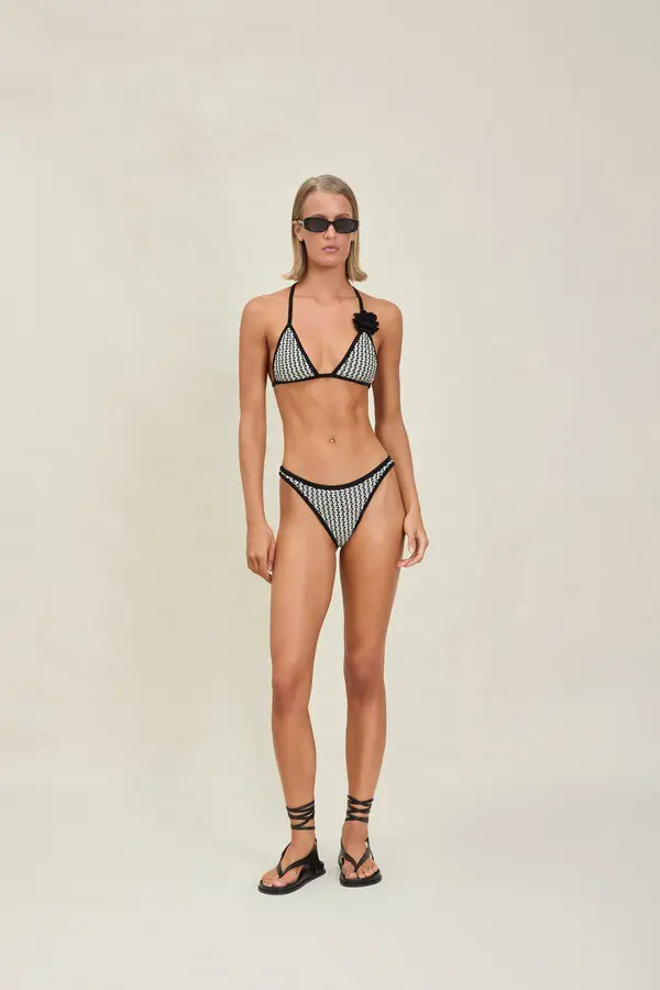Devon Windsor Neo Crochet Bikini Bottom - Natural