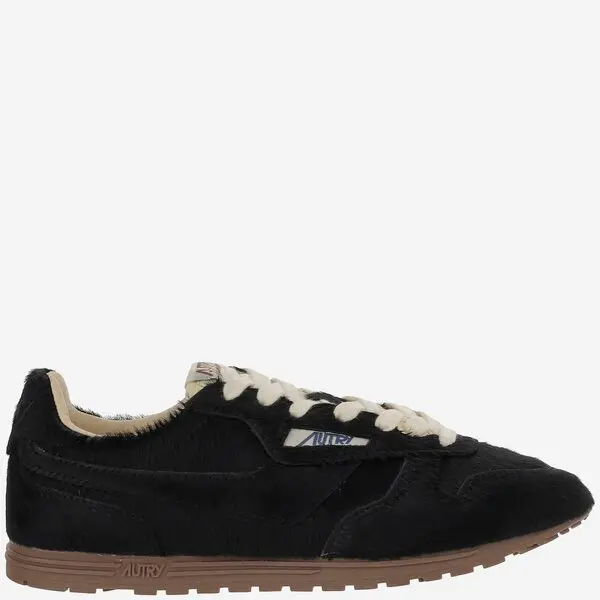 AUTRY Windspin Leather Sneakers - Black