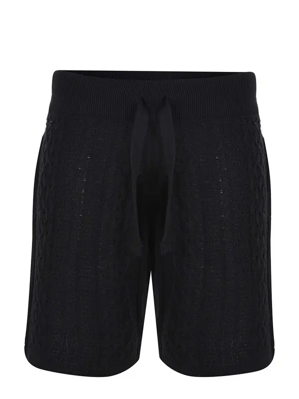 FAMILY FIRST Cotton Blend Shorts - Black