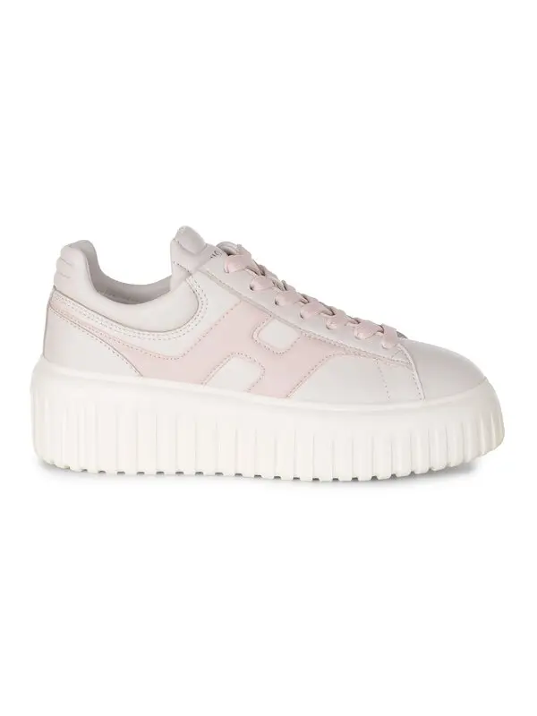 Hogan H-stripes Leather Sneakers - Ivory