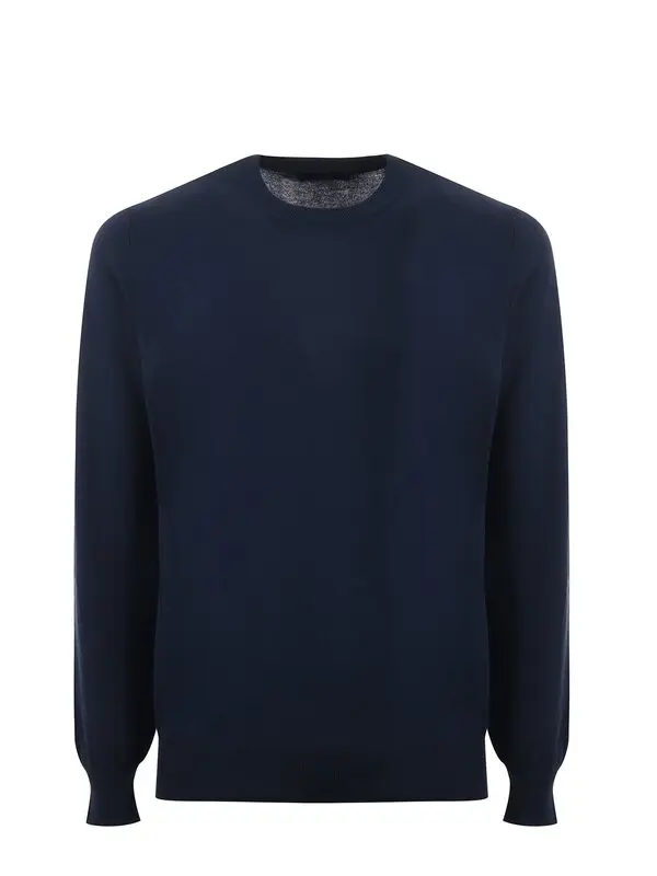 FAY Cotton Yarn Sweater - Blue