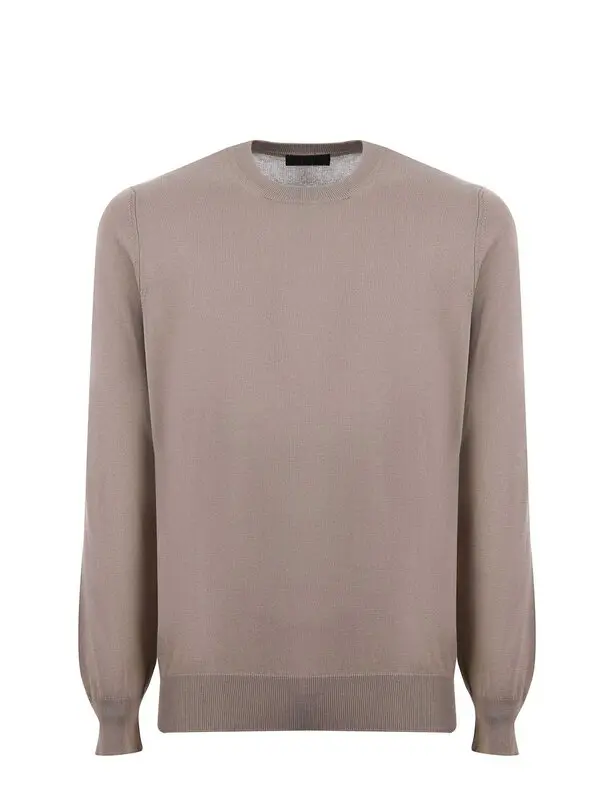 FAY Cotton Yarn Sweater - Kaki