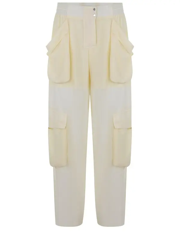 Pinko Polyester Cargo Trousers